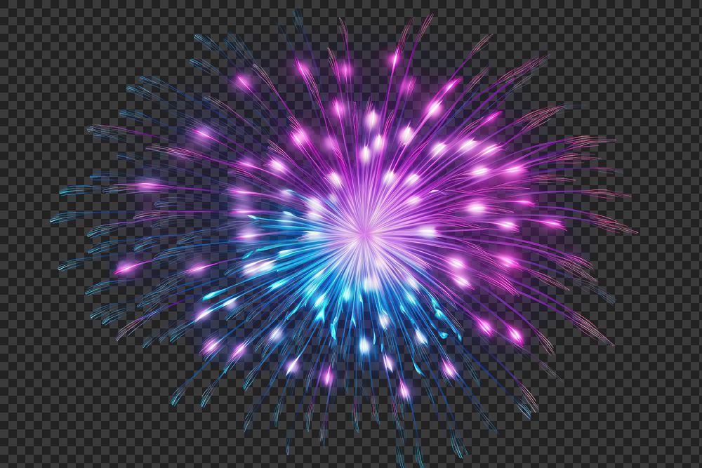PNG Neon fireworks light illuminated | Premium PNG - rawpixel