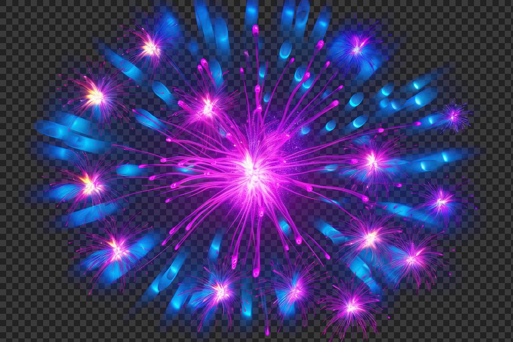 PNG Neon fireworks purple light | Free PNG - rawpixel