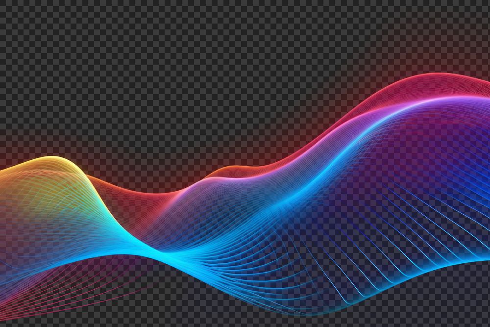 PNG Multi colored sine waves | Free PNG - rawpixel