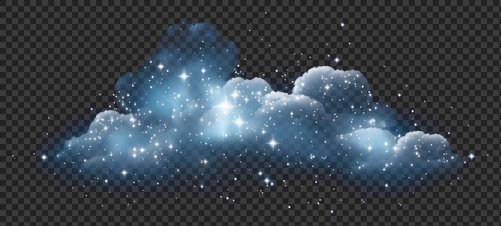 Blue Cloud With A Sparkle Images | Free Photos, PNG Stickers ...