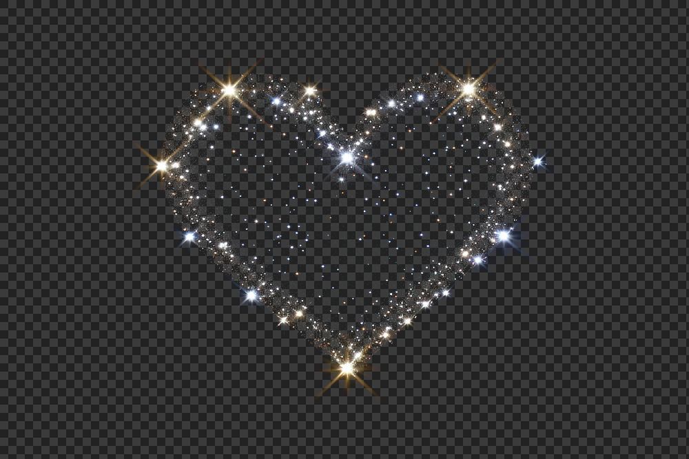PNG Heart shape sparkle light | Free PNG - rawpixel