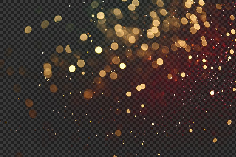 PNG Gold glitter confetti bokeh | Free PNG - rawpixel
