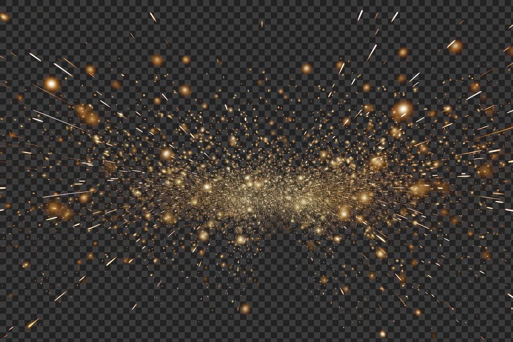 PNG Golden particles burst dark | Free PNG - rawpixel