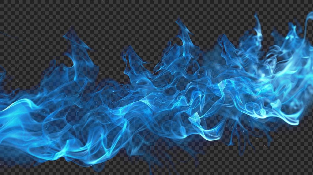 PNG Abstract blue smoke wallpaper | Free PNG - rawpixel
