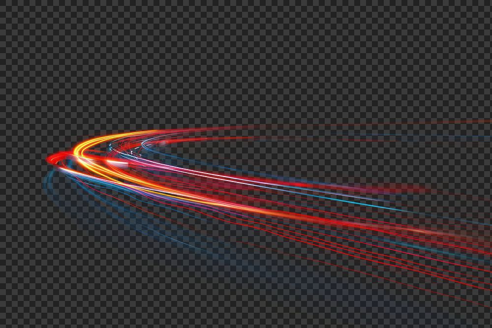 PNG Speed tail light streaks | Free PNG - rawpixel