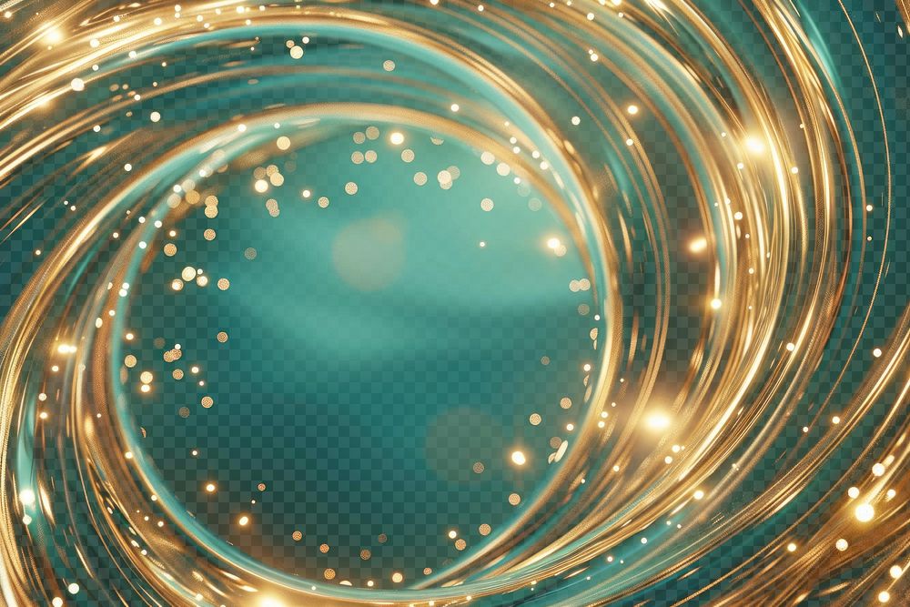 PNG Golden light swirls frame | Free PNG - rawpixel
