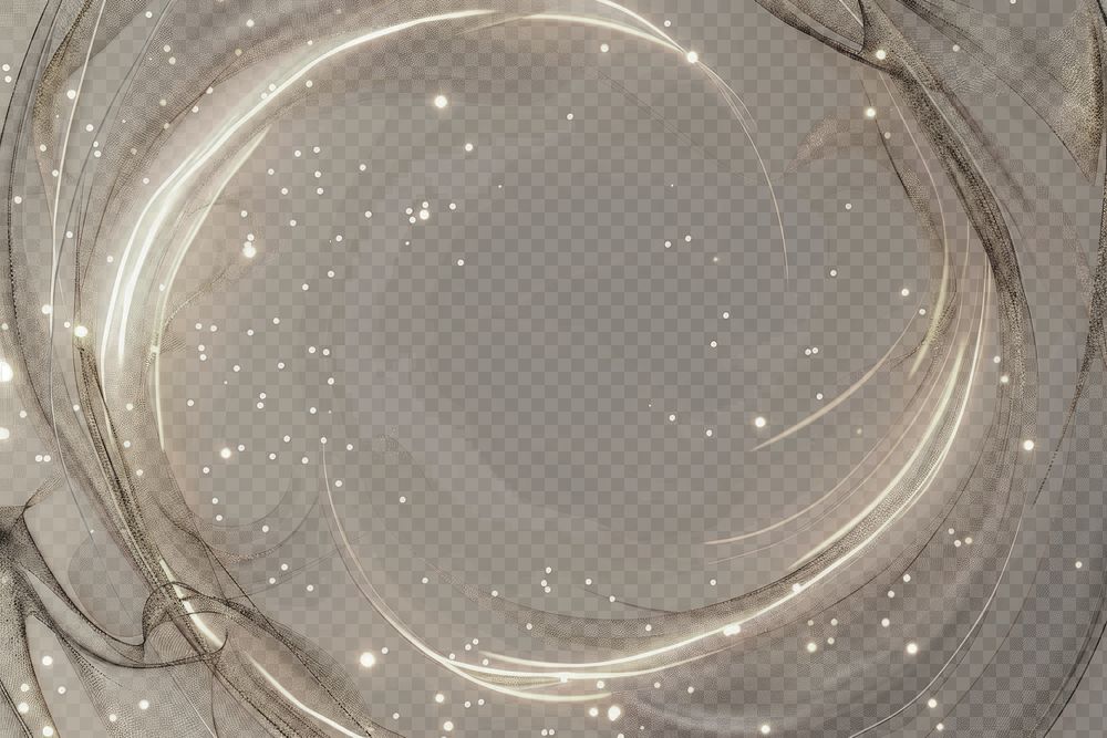 PNG Golden light swirls frame | Free PNG - rawpixel