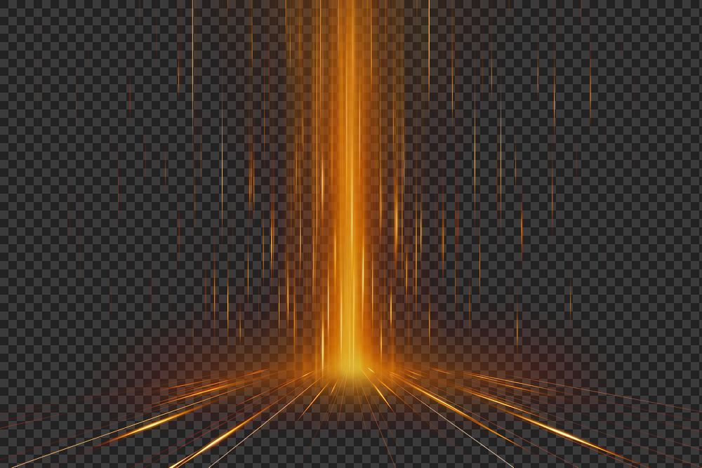 PNG Glowing gold vertical lighting | Free PNG - rawpixel