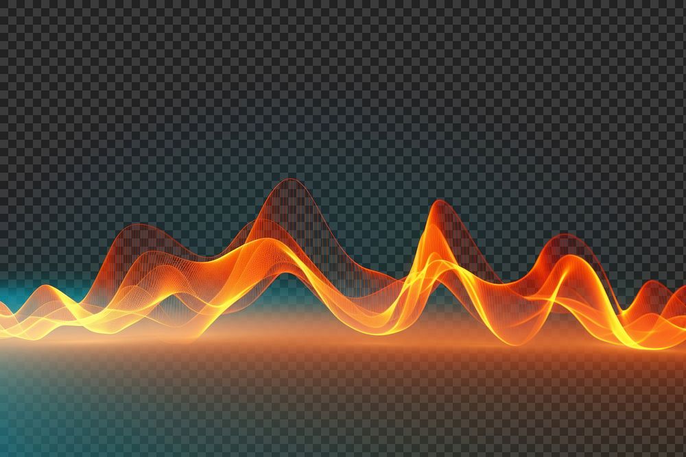 PNG 2 colored sound wave | Free PNG - rawpixel