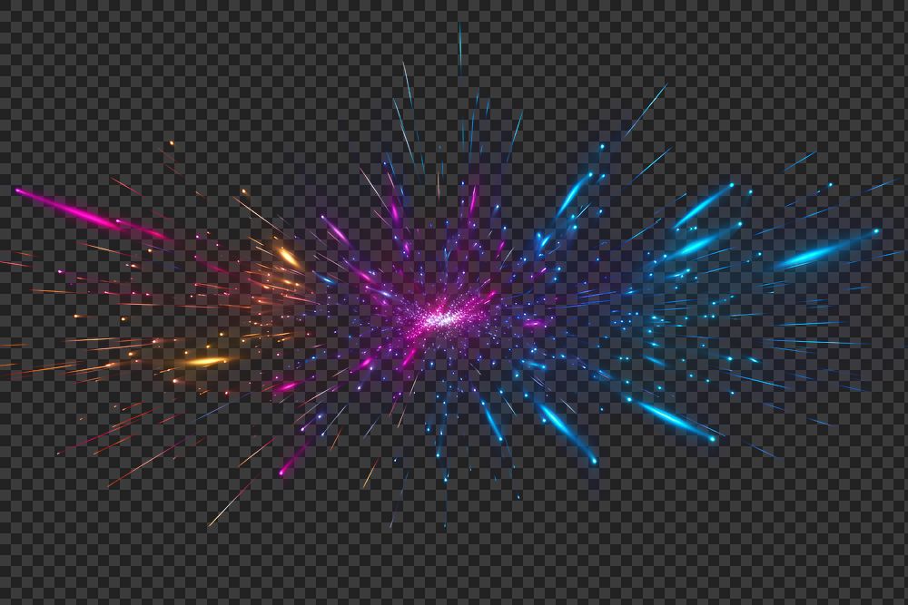 PNG Blurred neon sparks light | Premium PNG - rawpixel