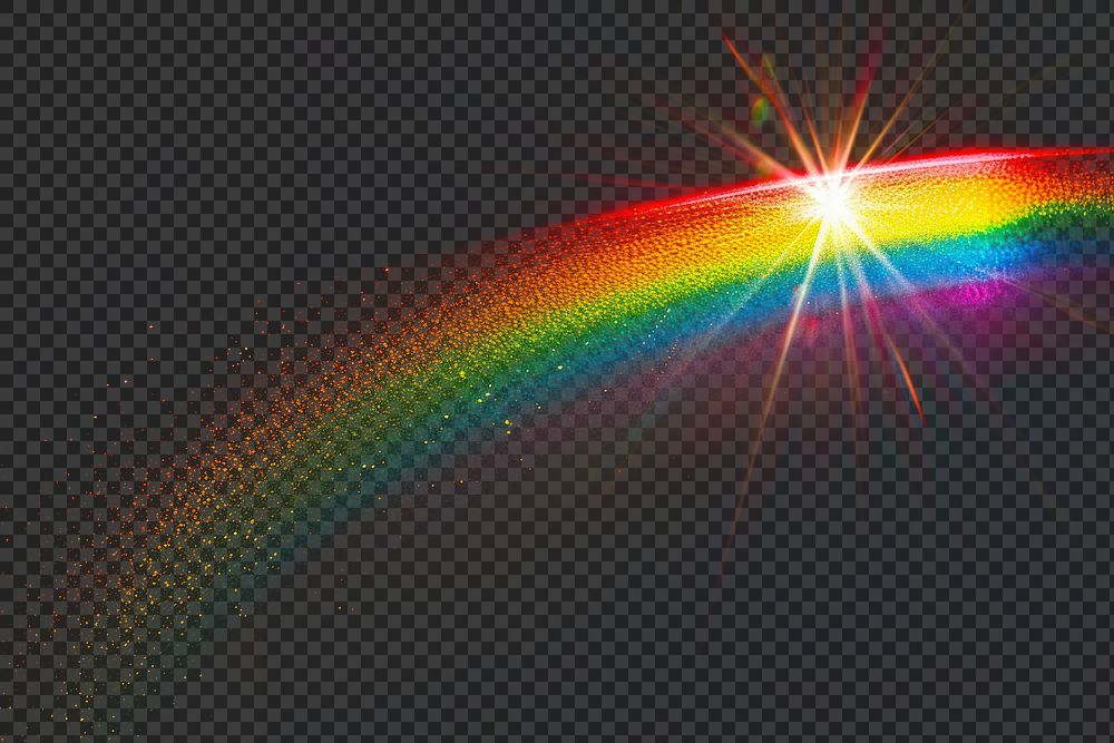 PNG Rainbow flare light dispersion | Free PNG - rawpixel