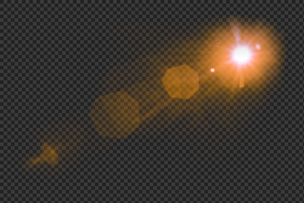 Orange lens flare effect design | Premium PNG - rawpixel