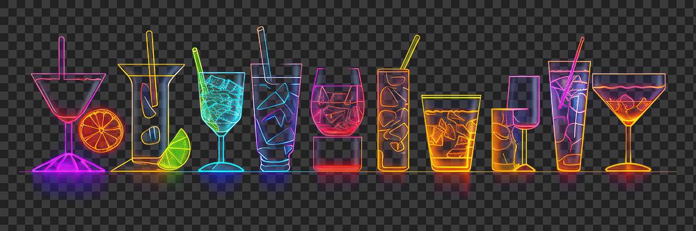 PNG Cocktails border glass drink | Premium PNG - rawpixel