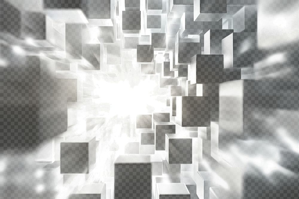 PNG White cubes blurry background | Free PNG - rawpixel