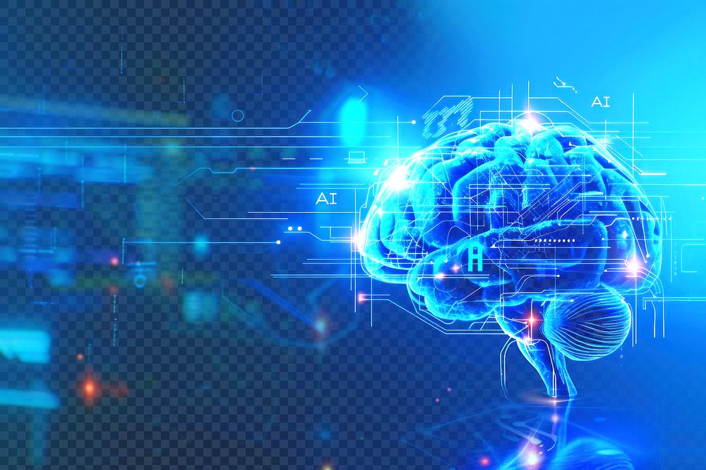 PNG Abstract futuristic digital brain | Free PNG - rawpixel