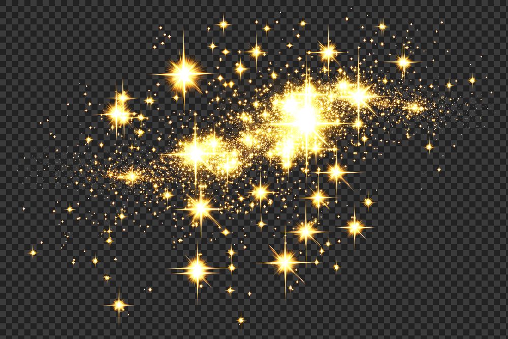 PNG Sparkling stars png lights | Free PNG - rawpixel