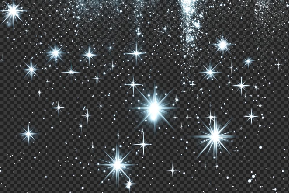 PNG Sparkling stars png night | Free PNG - rawpixel