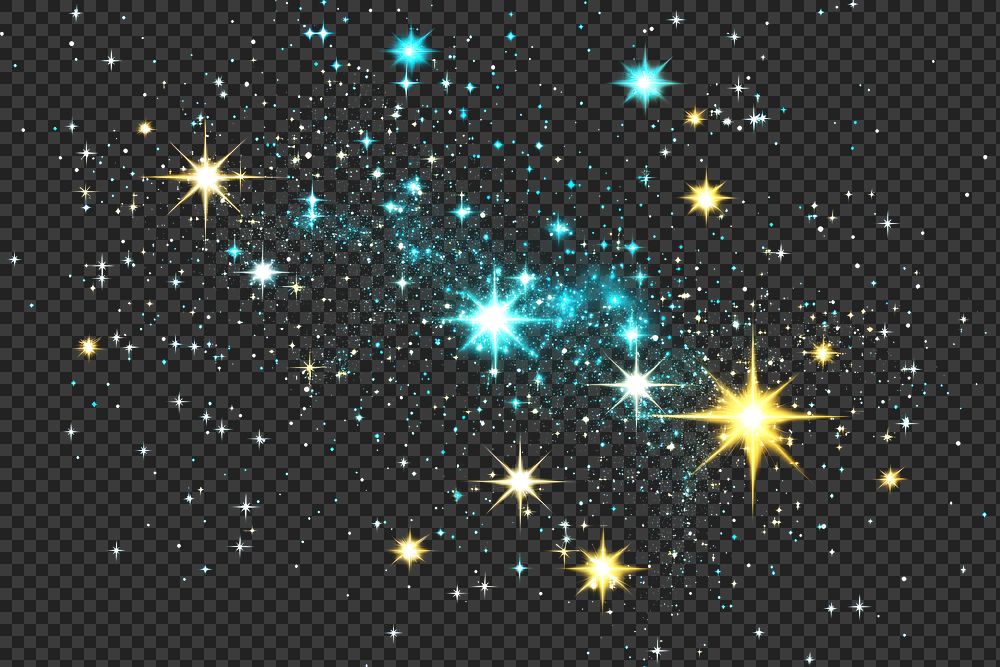PNG Sparkling stars png night | Free PNG - rawpixel