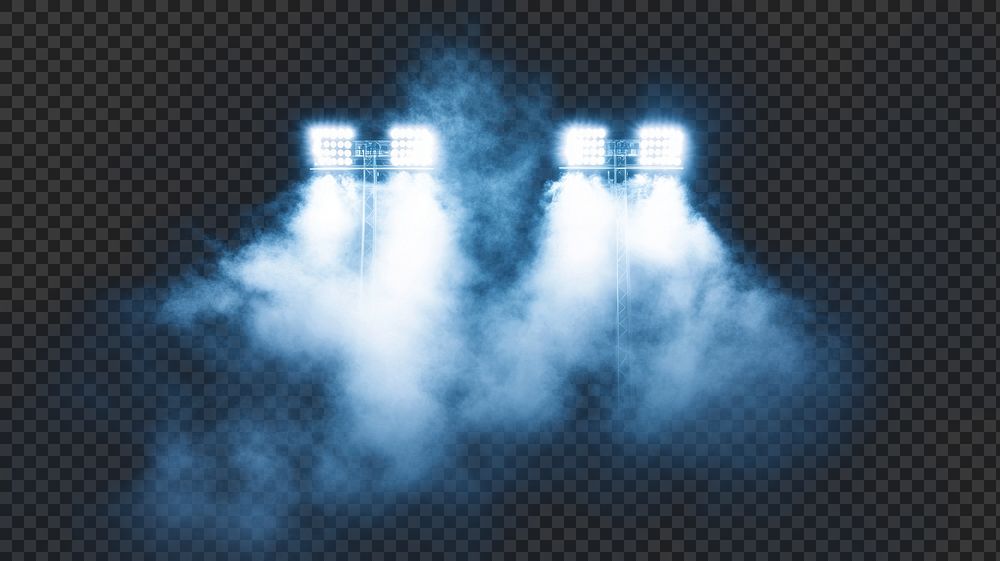 PNG Stadium lights and smoke | Premium PNG - rawpixel