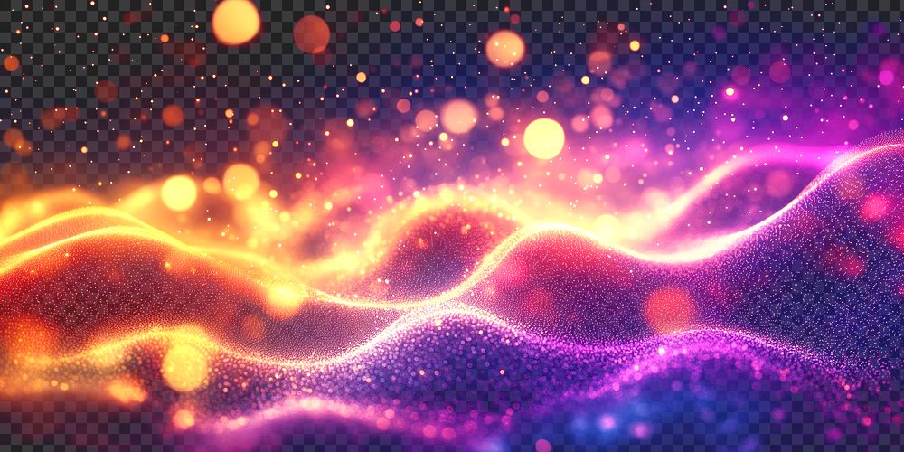 PNG Vibrant abstract glowing wave | Free PNG - rawpixel