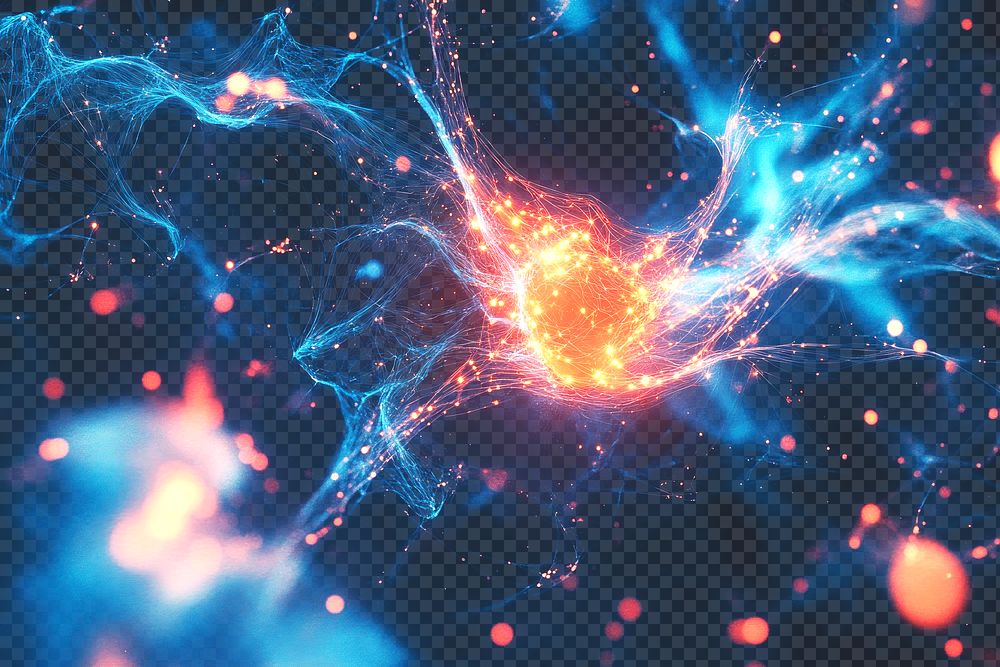 PNG Abstract neural network visualization | Free PNG - rawpixel