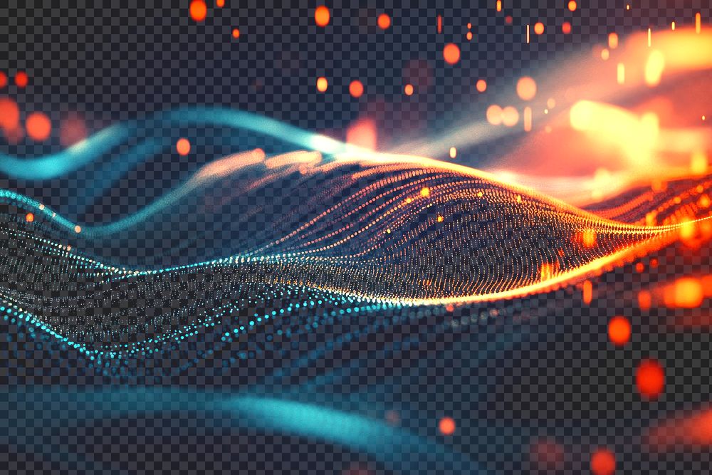 PNG Dynamic abstract digital wave | Free PNG - rawpixel