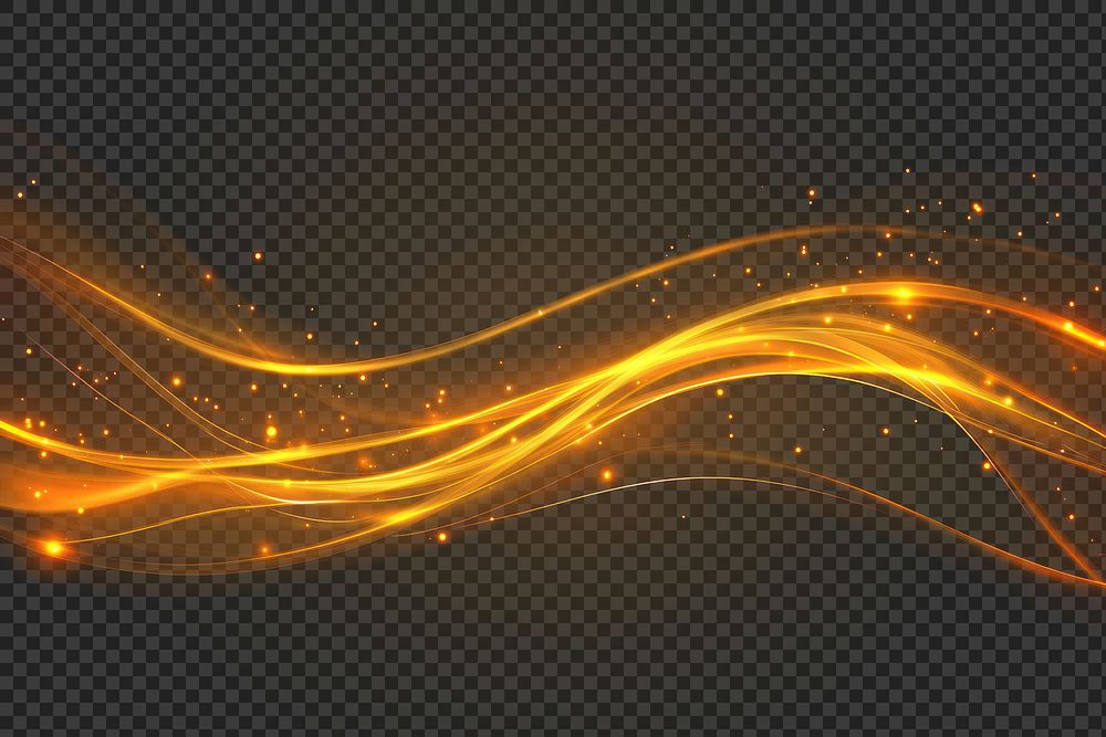 PNG Golden wave light graphics | Free PNG - rawpixel