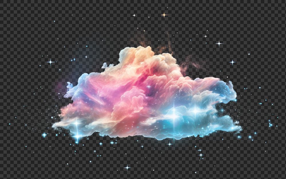 PNG Cloud sparkle universe nebula | Premium PNG - rawpixel
