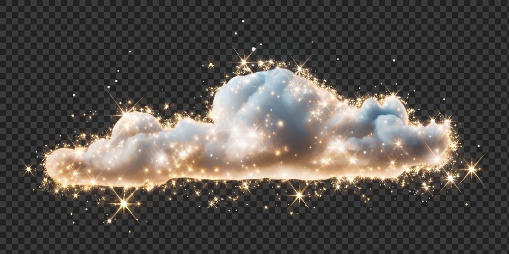 PNG Cloud sparkle night sky | Free PNG - rawpixel