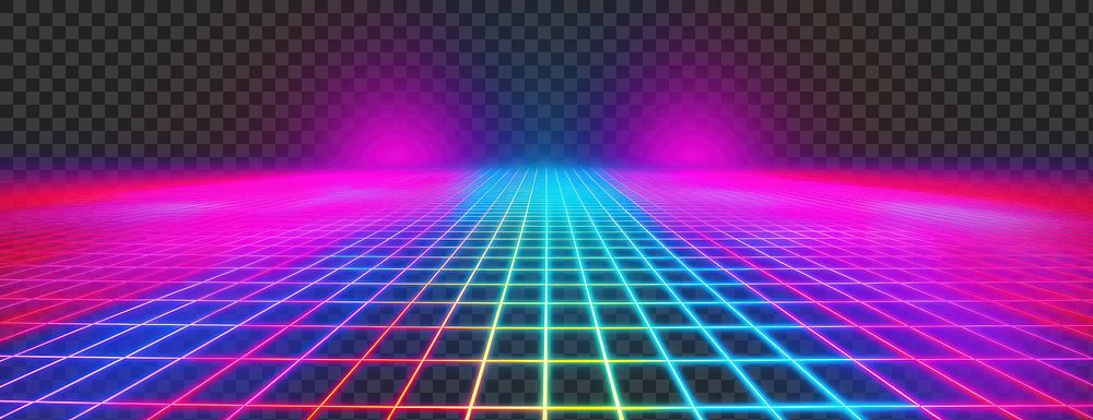PNG Background retro neon grid. | Free PNG - rawpixel