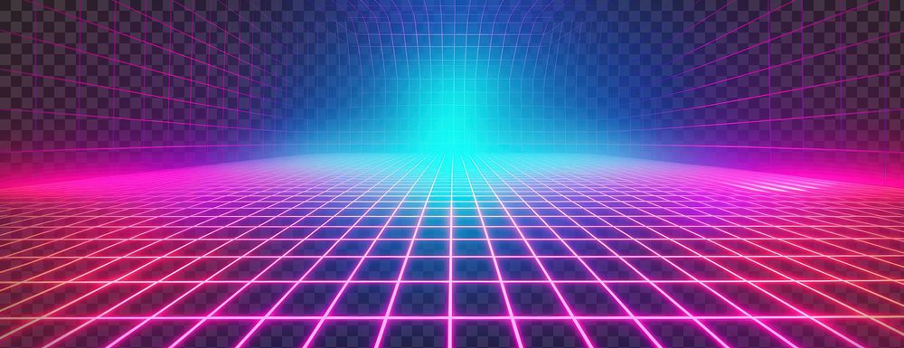 PNG Background retro neon grid. | Free PNG - rawpixel