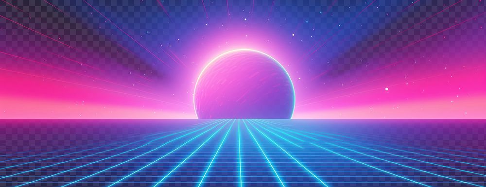 PNG Background retro space neon. | Free PNG - rawpixel