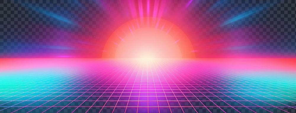 PNG Background retro neon grid. | Free PNG - rawpixel