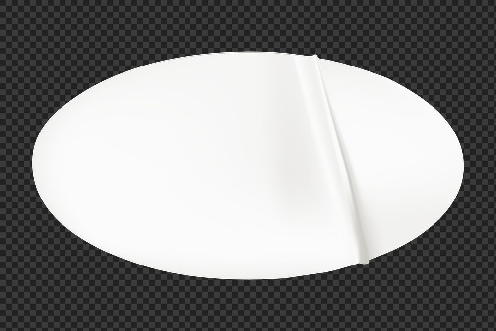 PNG Glossy white oval sticker | Free PNG - rawpixel