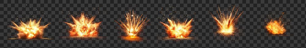 PNG Dynamic fiery explosion sequence, | Premium PNG - rawpixel