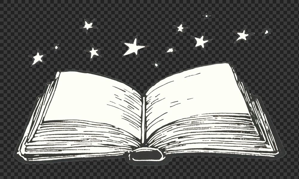 PNG Opened book stars open | Free PNG - rawpixel