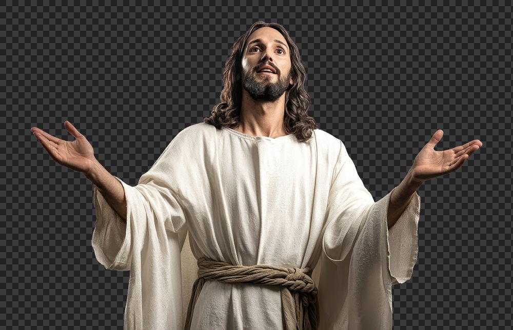 PNG Jesus open hands white | Free PNG - rawpixel