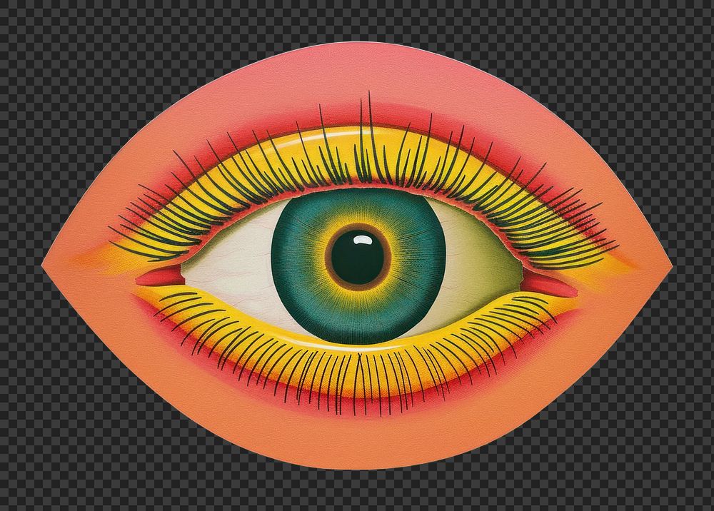 PNG Eye graphics colorful colors. | Free PNG - rawpixel