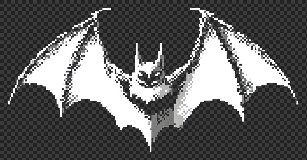 PNG Bat bat design pixel | Free PNG - rawpixel