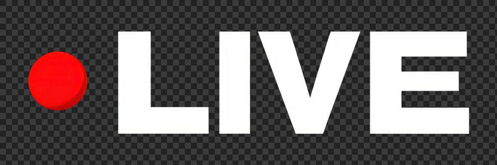 PNG LIVE text red dot | Free PNG - rawpixel