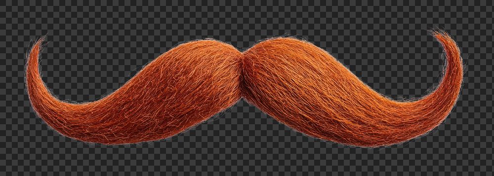 PNG Red brown mustache style | Free PNG - rawpixel