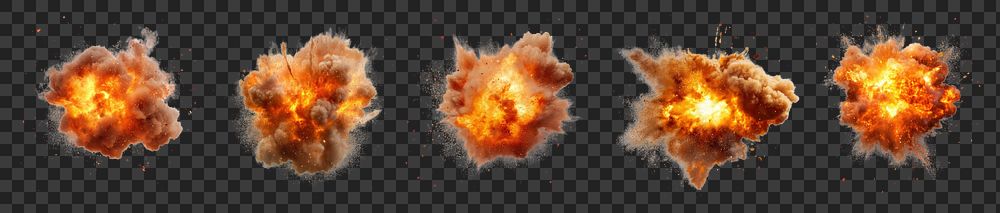 PNG Dynamic fiery explosion sequence | Premium PNG - rawpixel