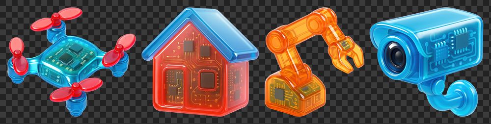 PNG Futuristic smart technology icons | Premium PNG - rawpixel