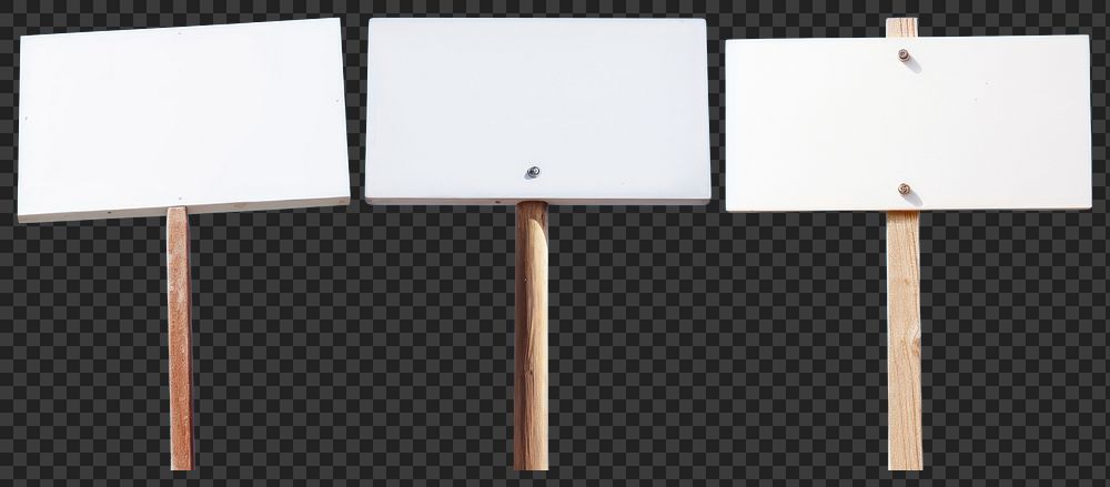 PNG Blank wooden protest signs | Premium PNG - rawpixel