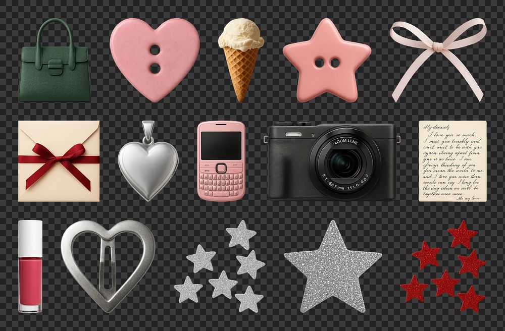 PNG Eclectic collection charming objects | Premium PNG - rawpixel