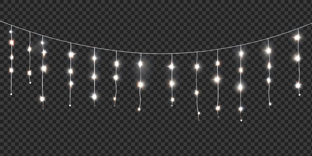 PNG White glowing light string | Free PNG - rawpixel