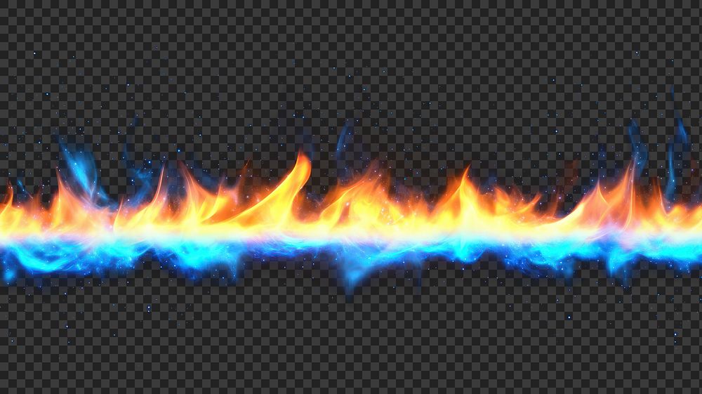PNG Big blue fire element | Free PNG - rawpixel