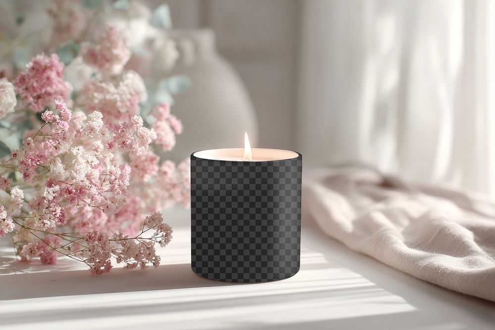 Flower And Candle Floral Vintage Background PNG Images | Free Photos ...