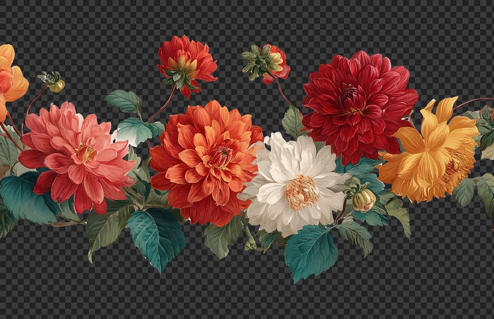 Red Flower Wallpaper Border Images | Free Photos, PNG Stickers ...