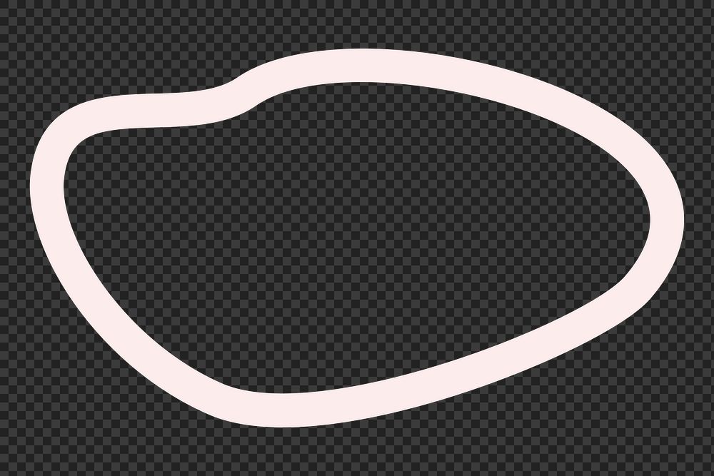 Pink oval shape png sticker, | Premium PNG - rawpixel